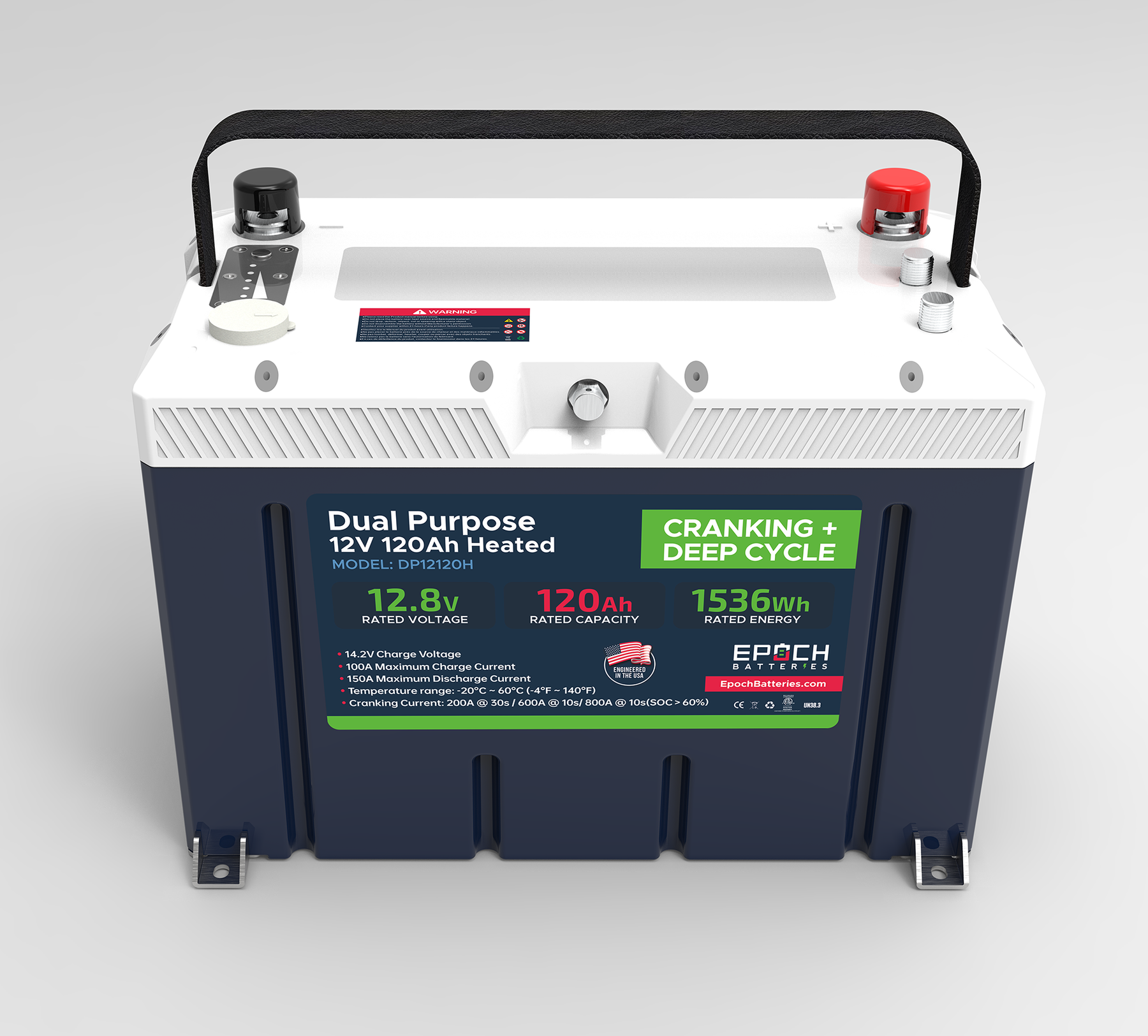 12V 120Ah LiFePO4 Battery | Dual Purpose Cranking & Deep Cycle