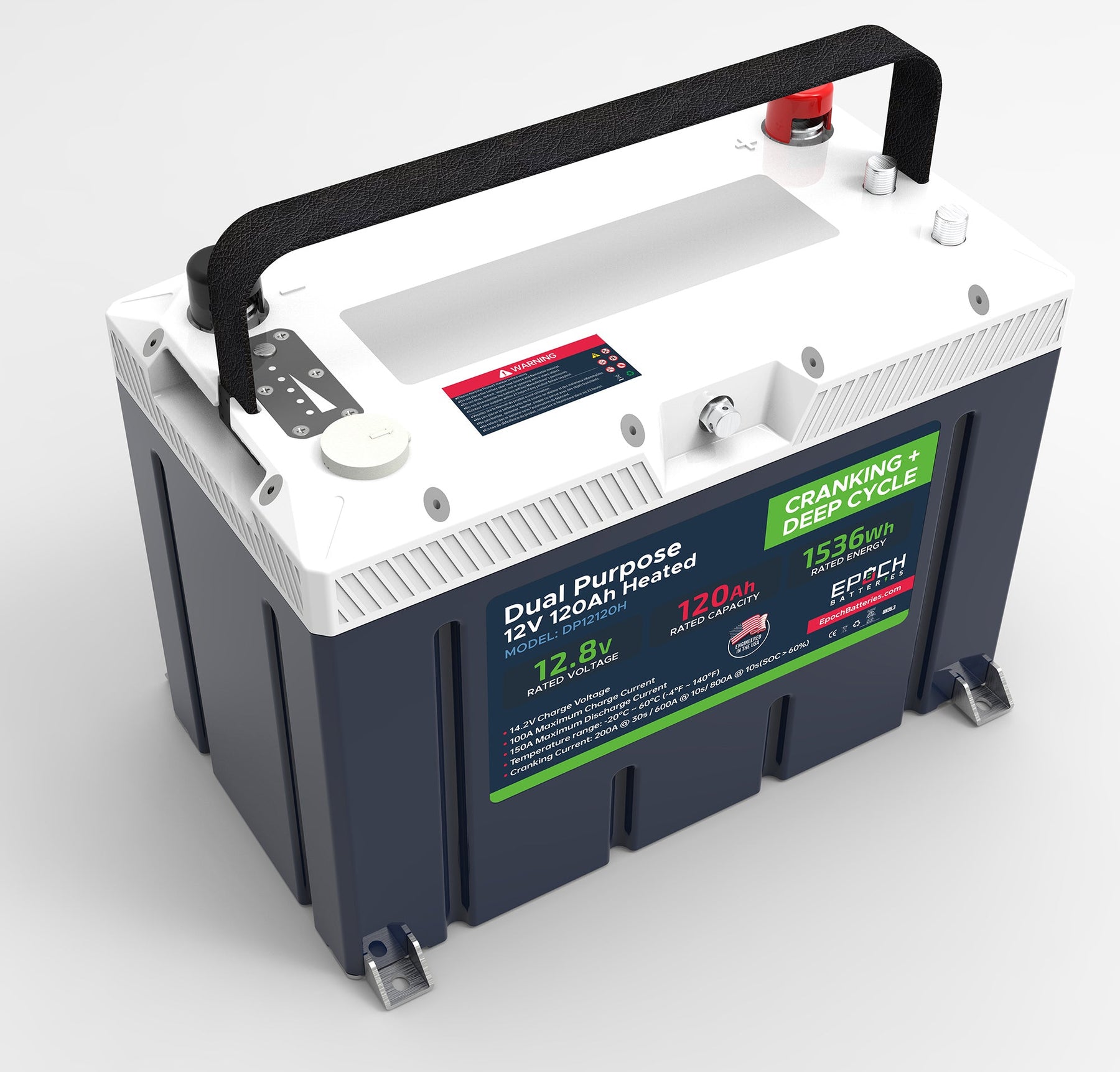 12V 120Ah LiFePO4 Battery | Dual Purpose Cranking & Deep Cycle