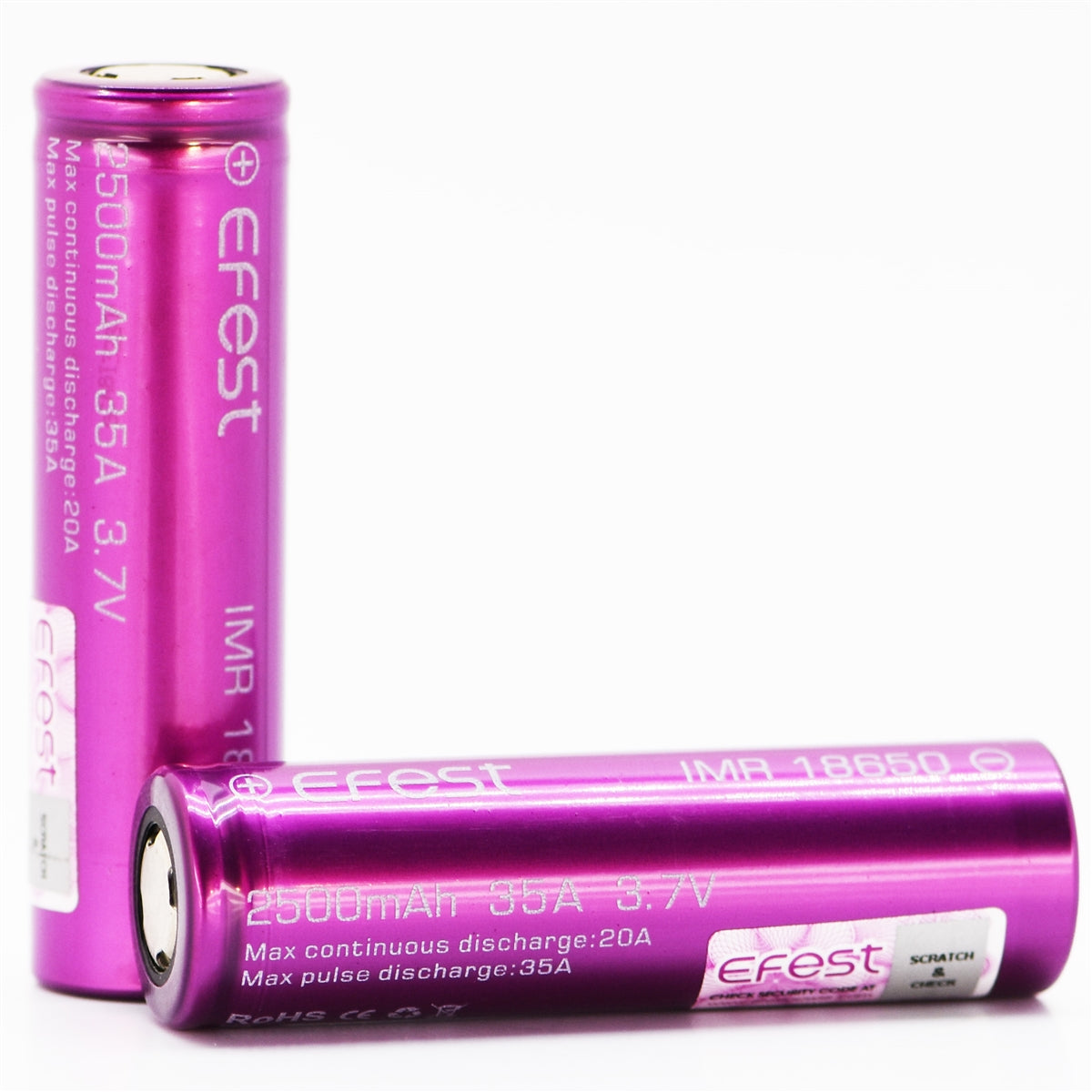 Efest 18650 2500mAh 20A IMR Vape Battery - 18650 Battery Store