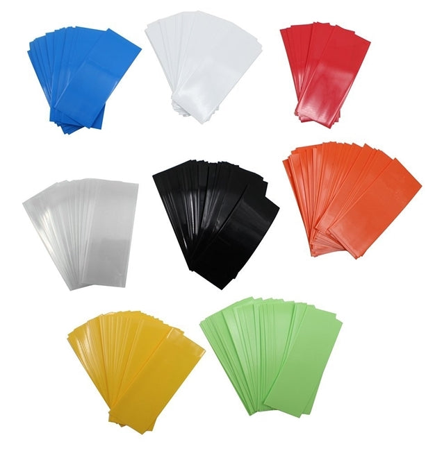 21700 Battery Wrap Kit - 280 Piece Multi Colored PVC Heat Shrink 8 Colors