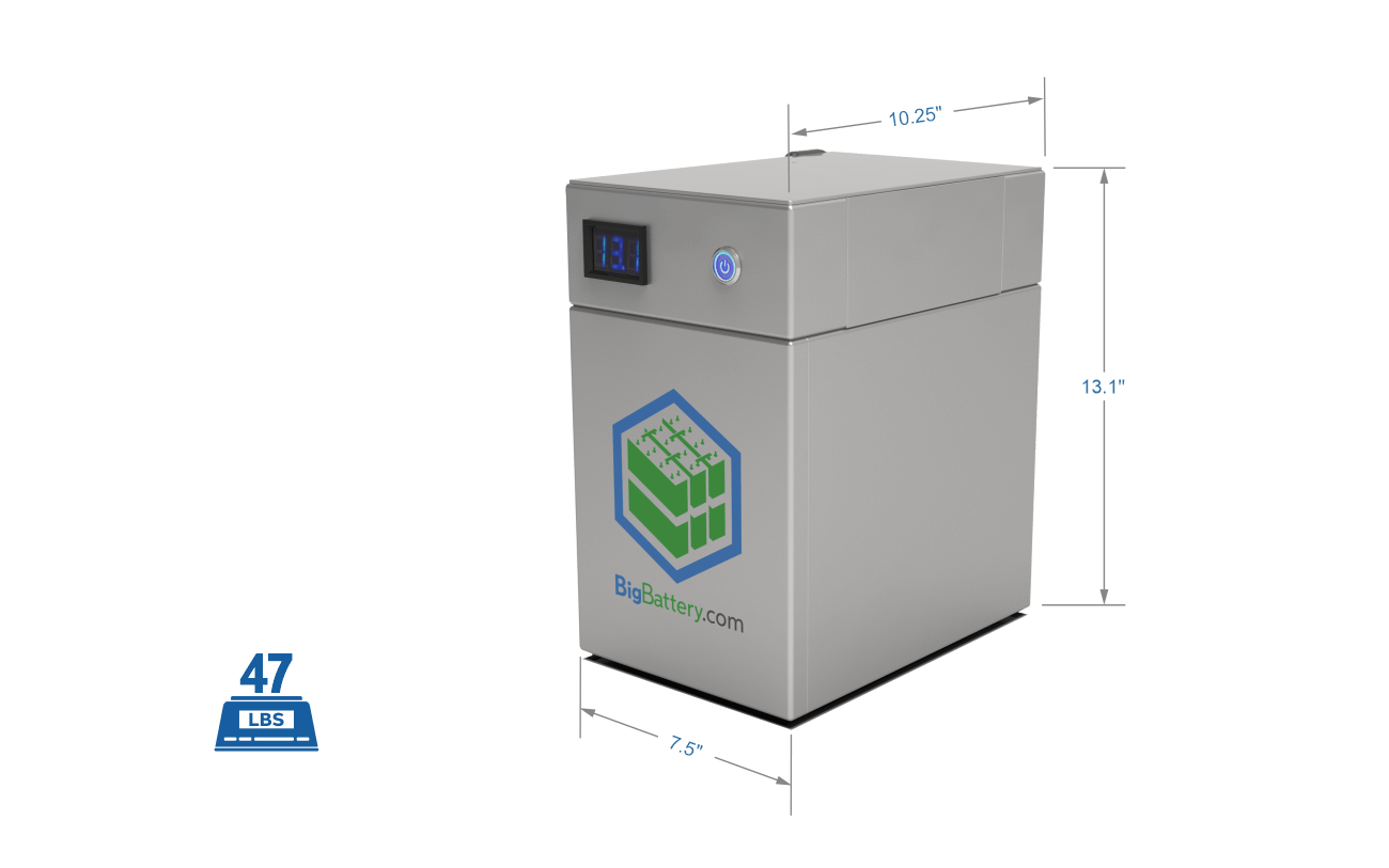 12V 170Ah 2.17kWh - LiFePO4 Battery - BigBattery Owl