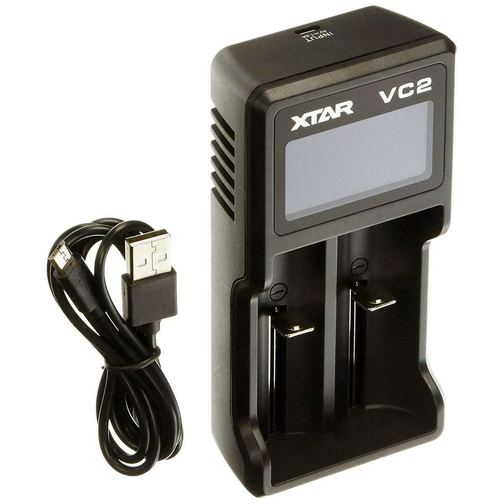 Buy XTAR VC2 2 Bay Digital Battery Charger - High Tech Display